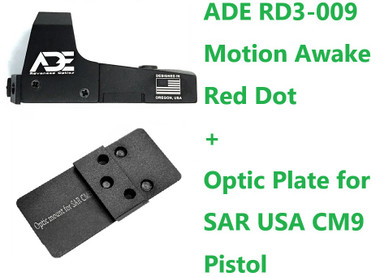 Ade RD3-006 Huracan Shake Awake GREEN Dot + Optic Mounting Plate for ...