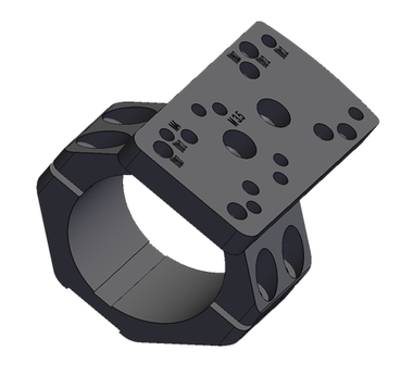 Ade 30mm/1" Inch Piggyback Universal Fit Red Dot Ring Mount for Rifle ...