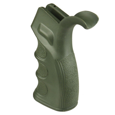 OD Green Ergonomic Pistol Rear Grip w/Finger Grooves Storage ODG ...