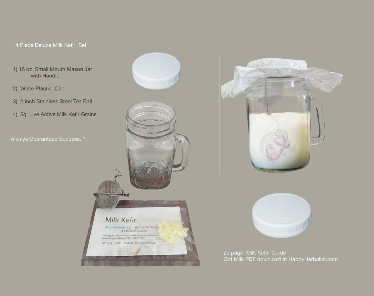 Kefir Water DIY Probiotic Milk Kefir Grains For Gut Health Milk Kefir ...