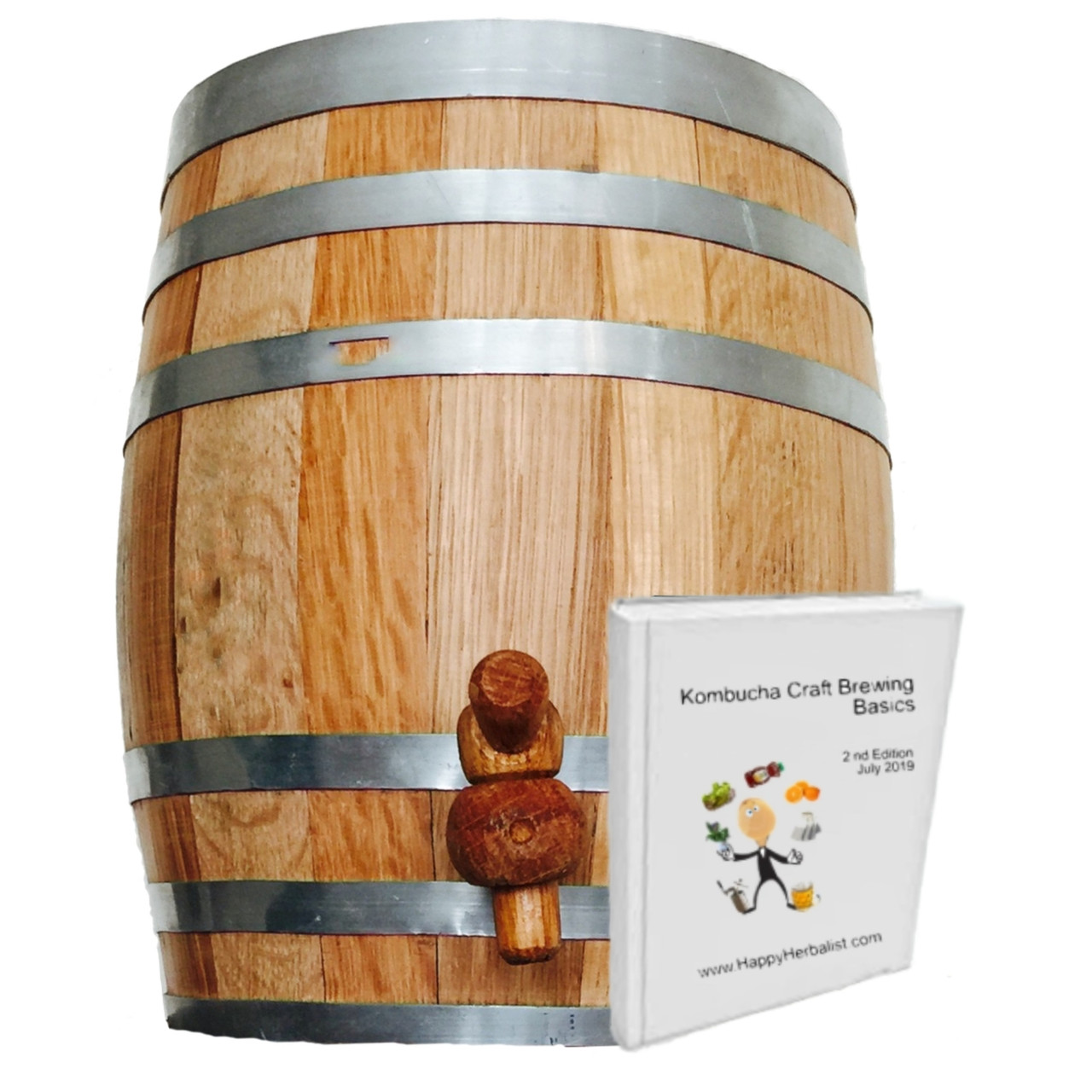 American White Oak Barrel, 50 Liter over 13 Gallons