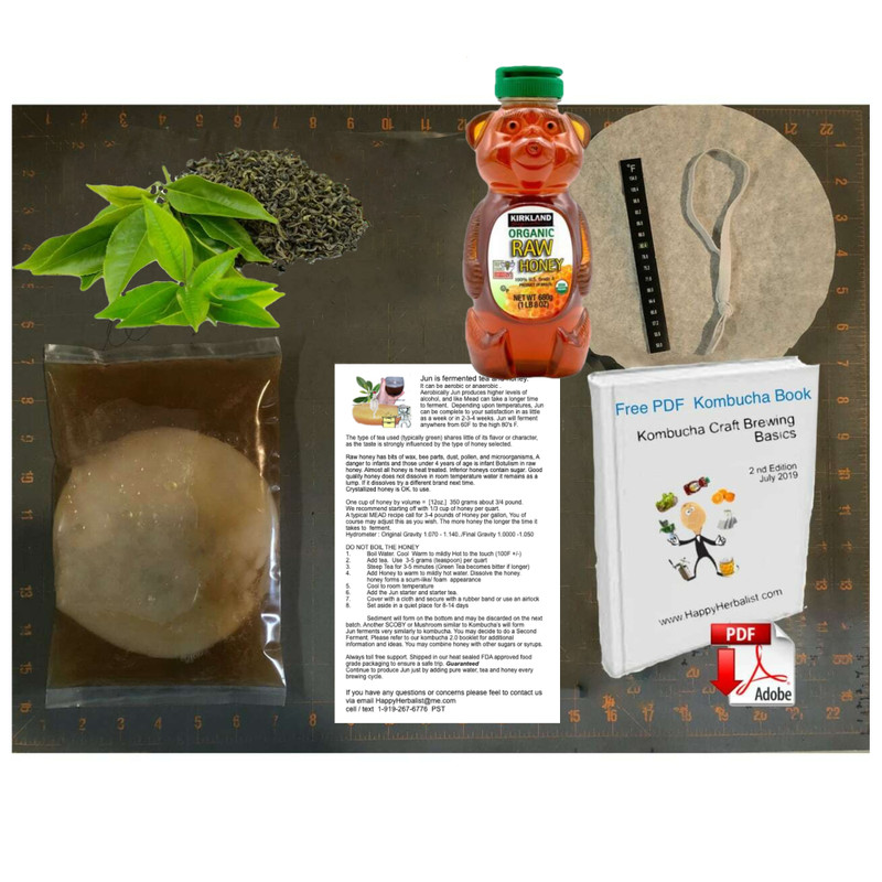 Jun, Fermented Tea and Honey