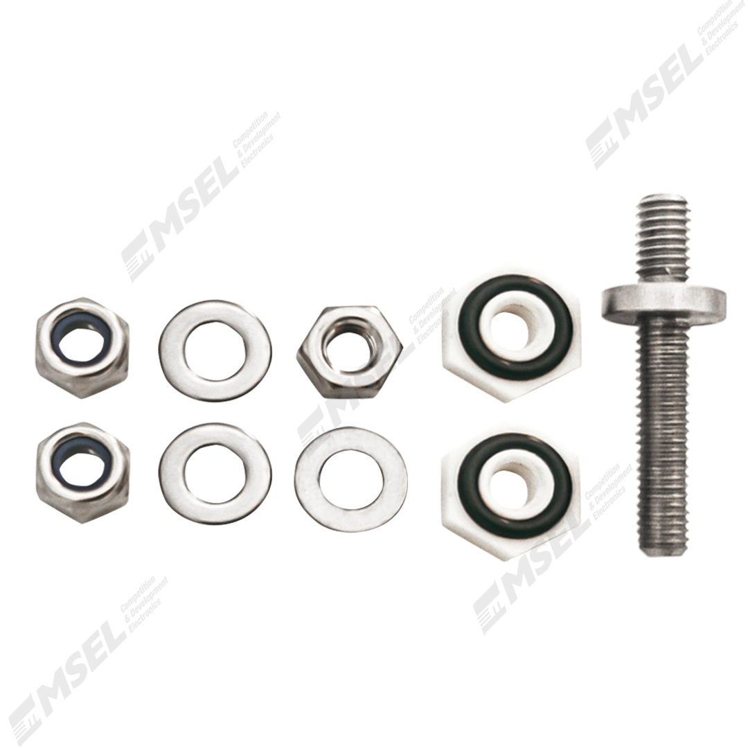 High Amp Flanged M6 Bulkhead Stud - Motorsport Electronics Limited