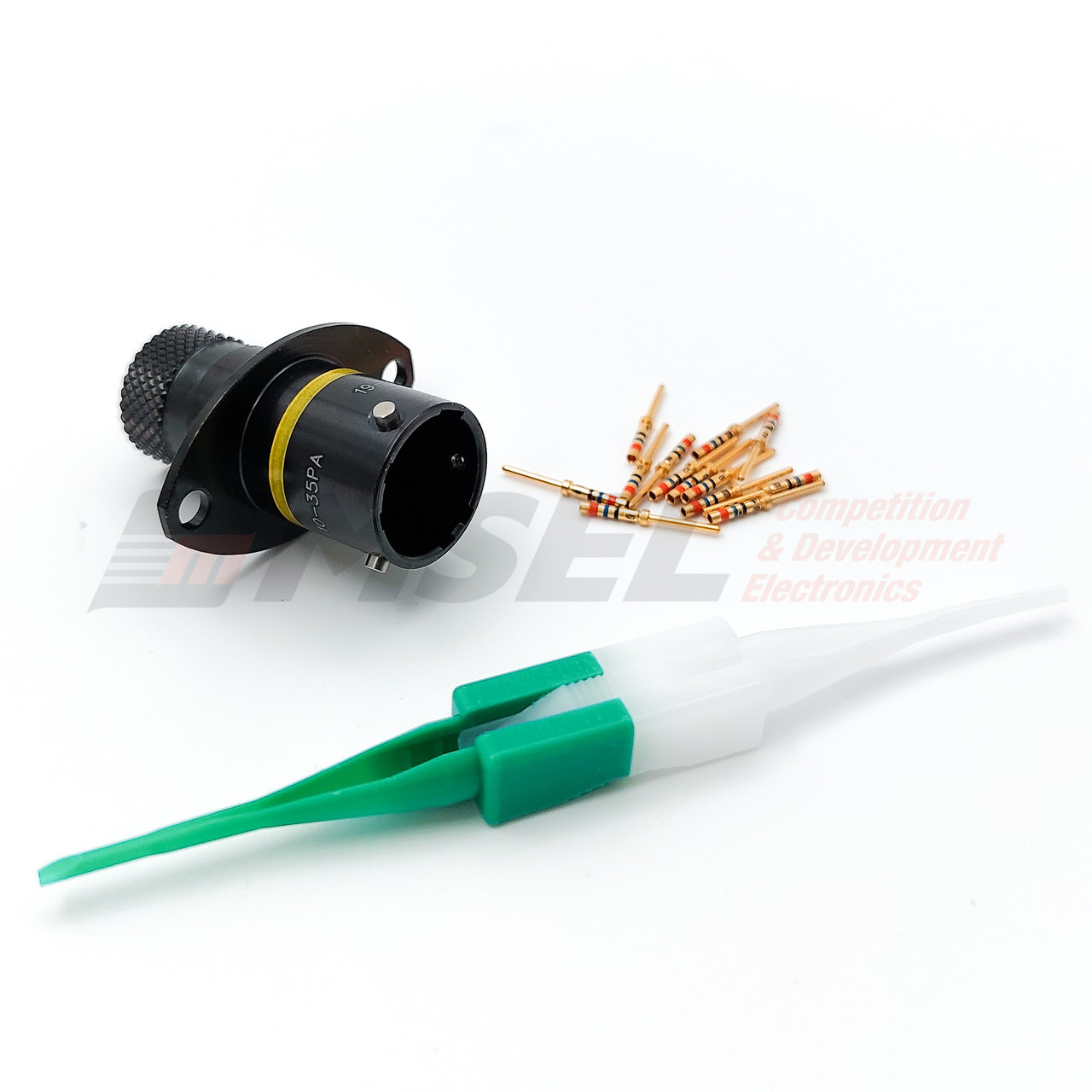 Autosport 13-Way Bulkhead Connector with Size 22 Pins - Yellow ...