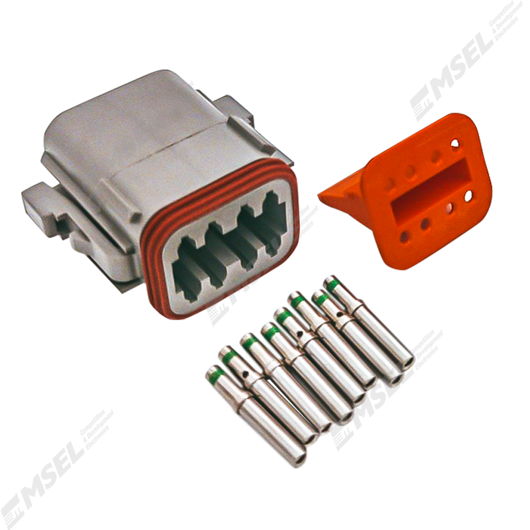 Deutsch DT 8-Way Plug Kit with Solid Sockets - Motorsport Electronics ...