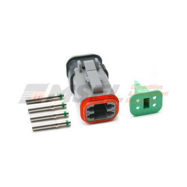 Deutsch DT 4-Way Plug Kit with Heatshrink Backshell - Motorsport ...