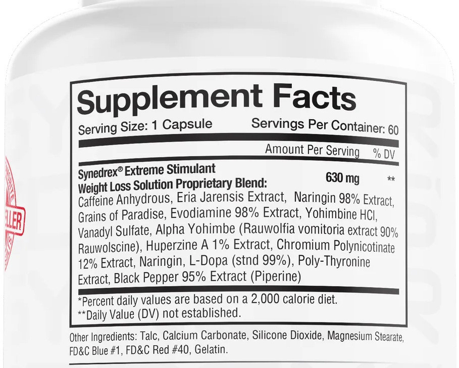 Synedrex Metabolic Enhancer - High-Power Fat Burner | Metabolic Nutrition