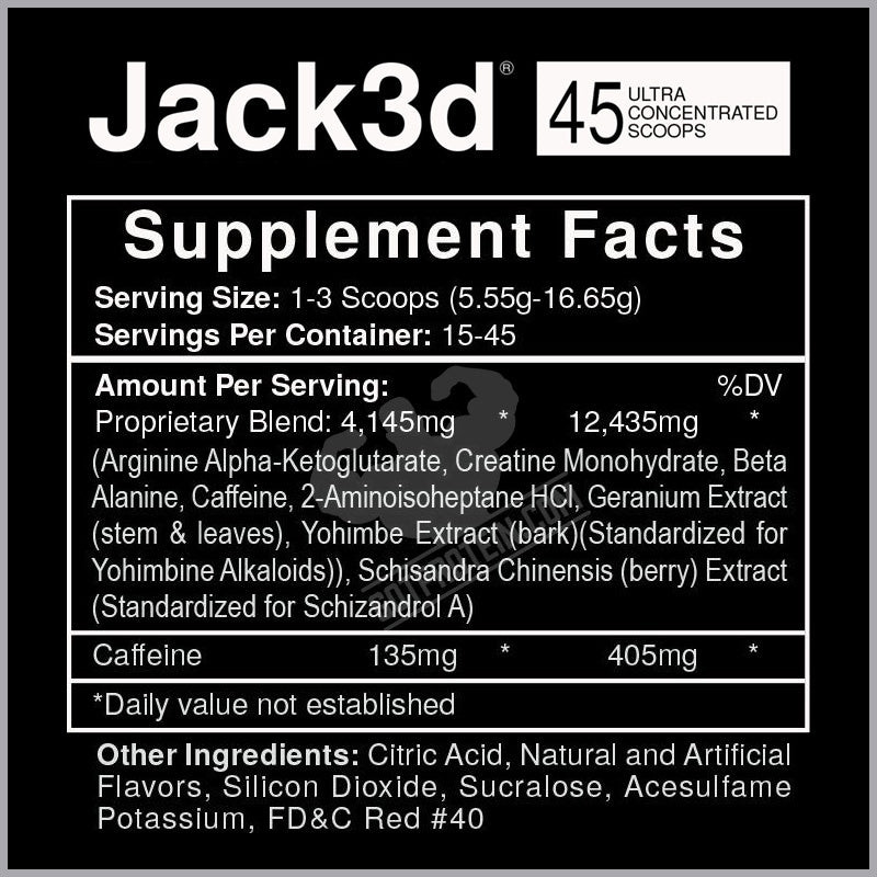 Jack3d Pre-Workout Supplement | Energy & Focus Supplement | USP Labs