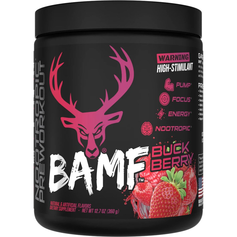 Bucked Up BAMF Pre-Workout: Elevate Focus, Energy & Endurance
