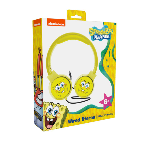 SpongeBob Kids Wired Headphones | Safe & Fun for Young Ears
