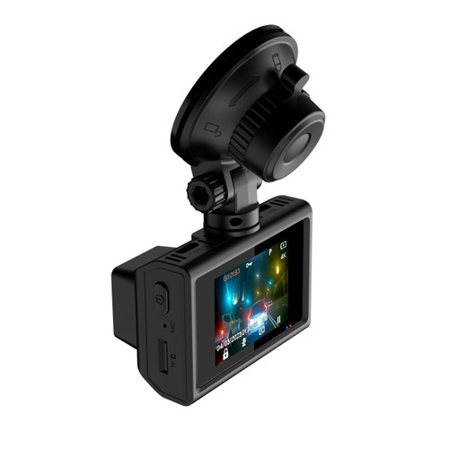 Laser 4K UHD Dash Camera with Auto Recording and Detection