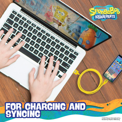 SpongeBob Lightning Cable 1M USB-A Fast Charging 12W