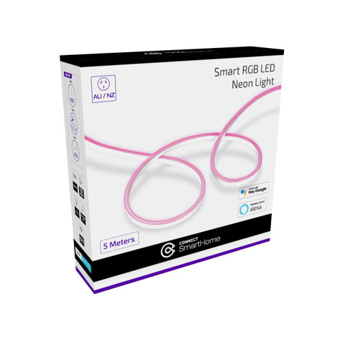 Connect Smart 5m Neon Strip Light RGB, Waterproof, App-Controlled