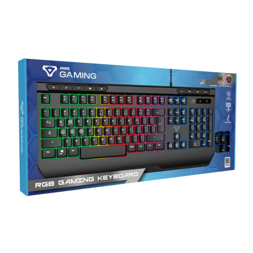 Laser RGB Gaming Keyboard – Full Size, Anti-Ghosting, Wired