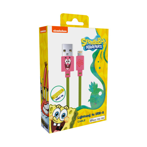 Laser SpongeBob Patrick Lightning to USB-A Cable 1m