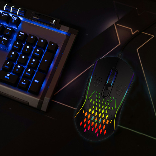 Laser RGB Gaming Mouse with 12800 DPI