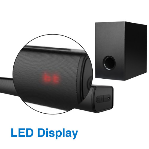 Laser 2.1 Channel Soundbar with Wired Subwoofer | Laser