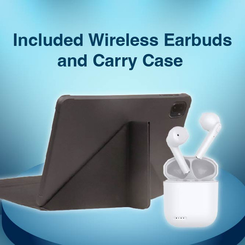 Laser 10in 4G Android Tablet with Case and Earbuds