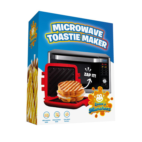 Laser Microwave Toastie Maker Red | Quick & Crispy