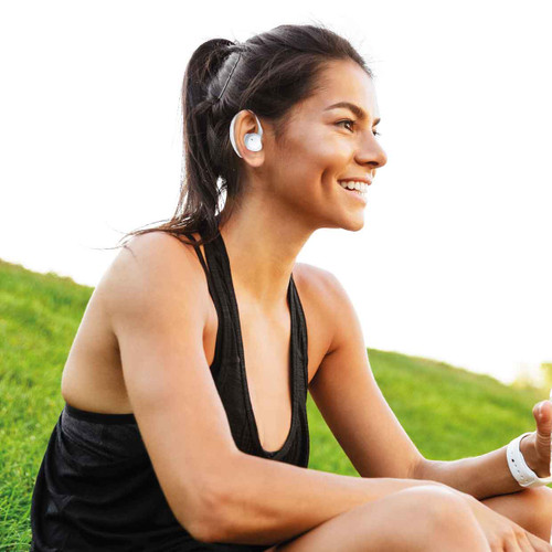 Laser Sport Earbuds LED Display Secure Fit - Workout Ready