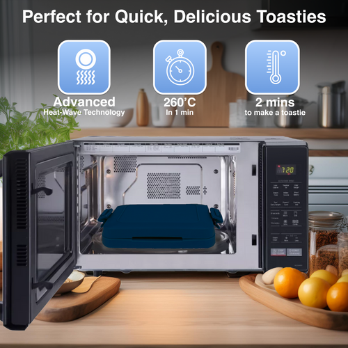 Laser Microwave Toastie Maker Blue