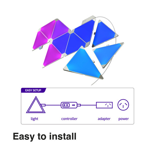 Laser Smart Triangle Light WiFi RGB 10-Pack