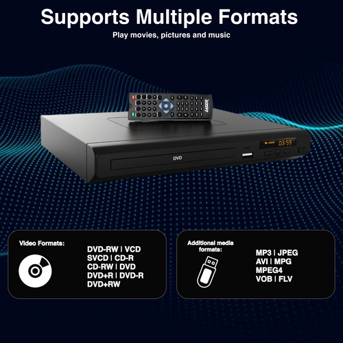 Laser Multi Region DVD Player with HDMI and USB