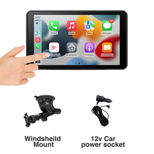 Laser 7 Inch Portable CarPlay Android Auto Touchscreen