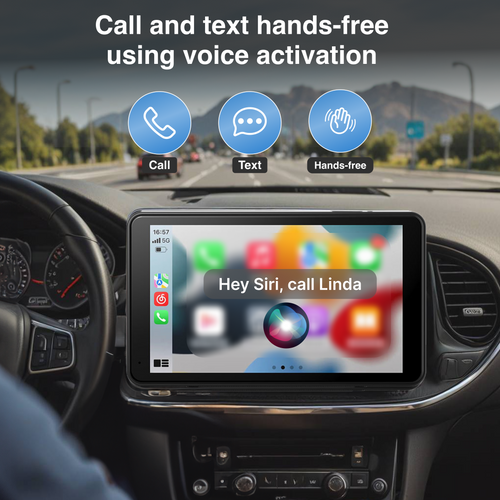 Laser 7 Inch Portable CarPlay Android Auto Touchscreen