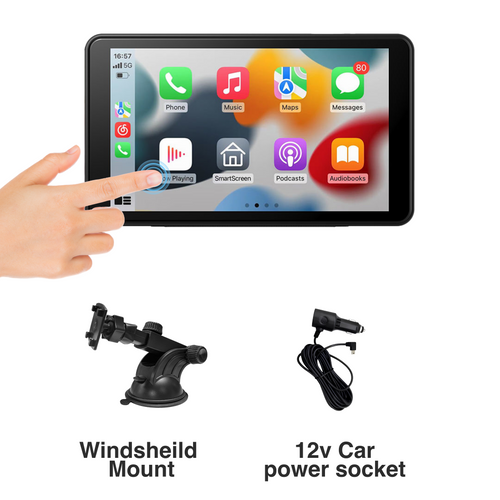 Laser 7 Inch Portable CarPlay Android Auto Touchscreen