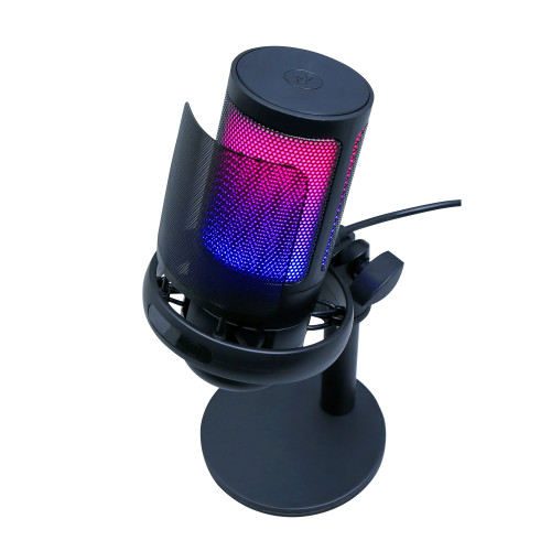 Laser RGB Streaming Microphone | Headphone Jack Included