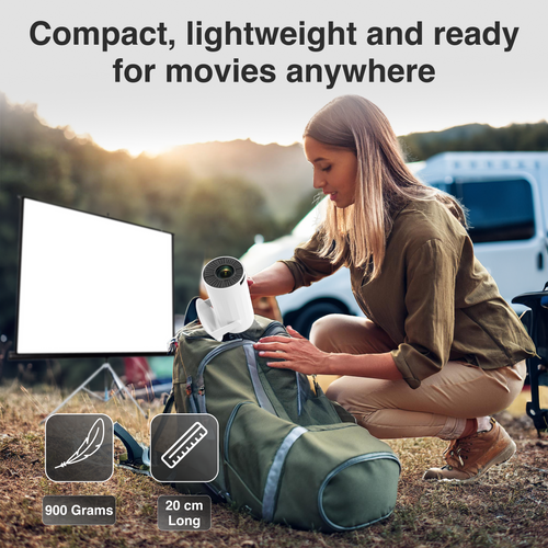 Laser Smart LED Projector - 100-Inch Screen, Android TV