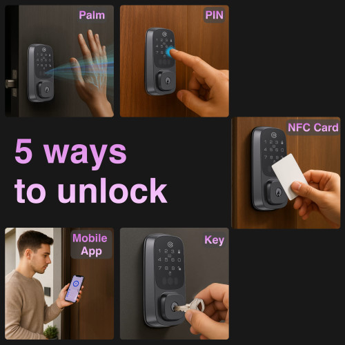 Smart Door Lock with Palm Recognition & App Access