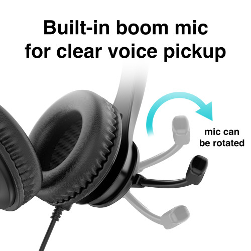 Laser Wired Conference Headset – Clear Audio & Mic