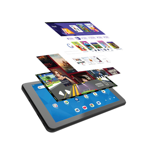 Laser 7-inch Android 15 Tablet with Blue Case