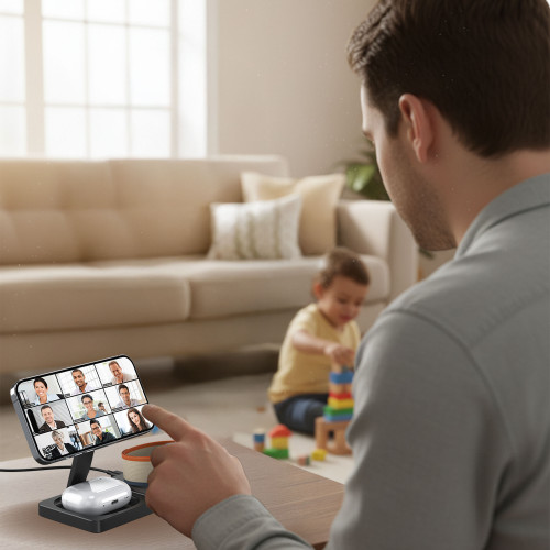 ChargeCore 3 in 1 Wireless Charger Apple Samsung