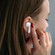 Laser TWS LED Earbuds - True Wireless, Tap Controls - White