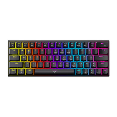 Laser Gaming Mini Mechanical Keyboard - RGB, Compact, Wired
