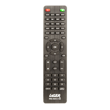 Laser DVD Remote Large Buttons for Easy Control Black
