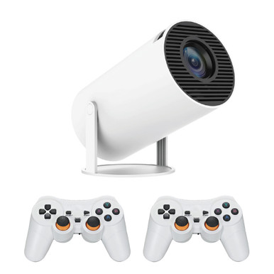Laser Smart Projector with Games and Controllers White