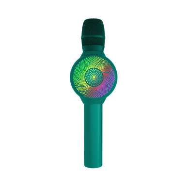 Laser LED Karaoke Microphone Jelly Mint