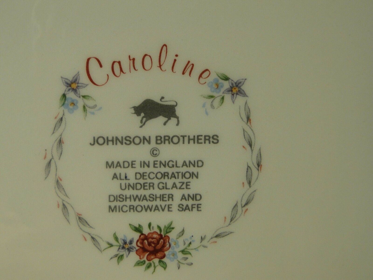 Johnson Brothers Caroline Dinner Plates 10 1/4" Made in England Set of ...