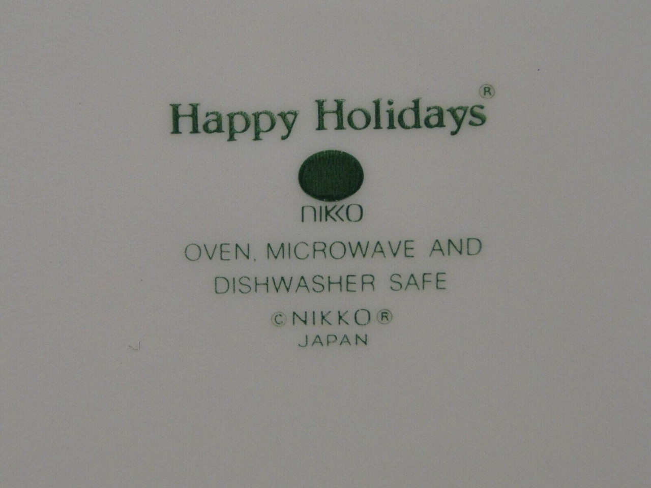 Nikko Happy Holidays Dinner Plates 10 3/4" In the Original Box Set 4 ...