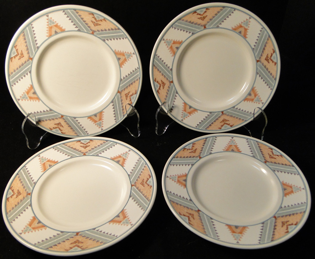 Mikasa Santa FE Saucers 6 1/2" CAC24 Intaglio Southwest Set 4 Excellent ...