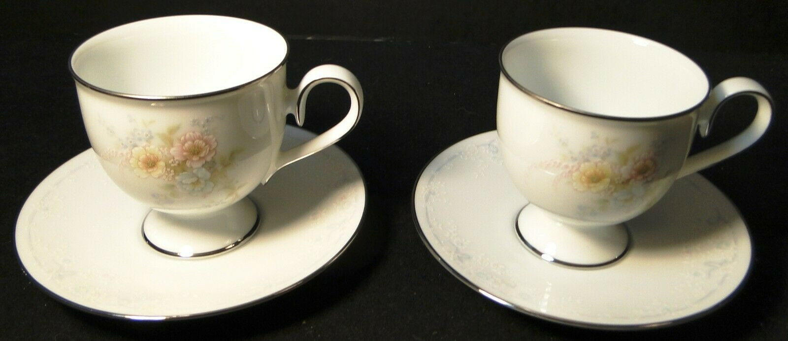 Noritake Ireland Anticipation Tea Cup Saucer Sets 2963 2 | DR Vintage ...