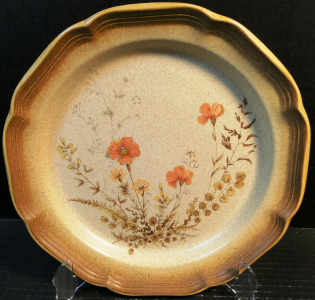 Mikasa Whole Wheat Jardiniere Dinner Plates 10 3/4" E8016 Set of 4 | DR ...