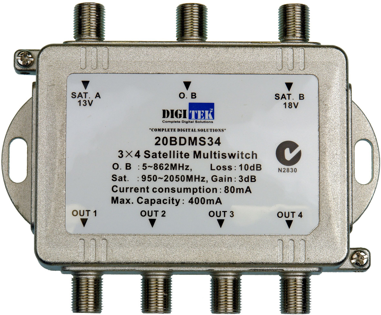 Digitek 3 Input 4 Way Multiswitch - Digitek PTY LTD