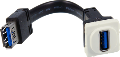 Digitek USB Female to USB Female Insert - Flexible Tail - Digitek PTY LTD