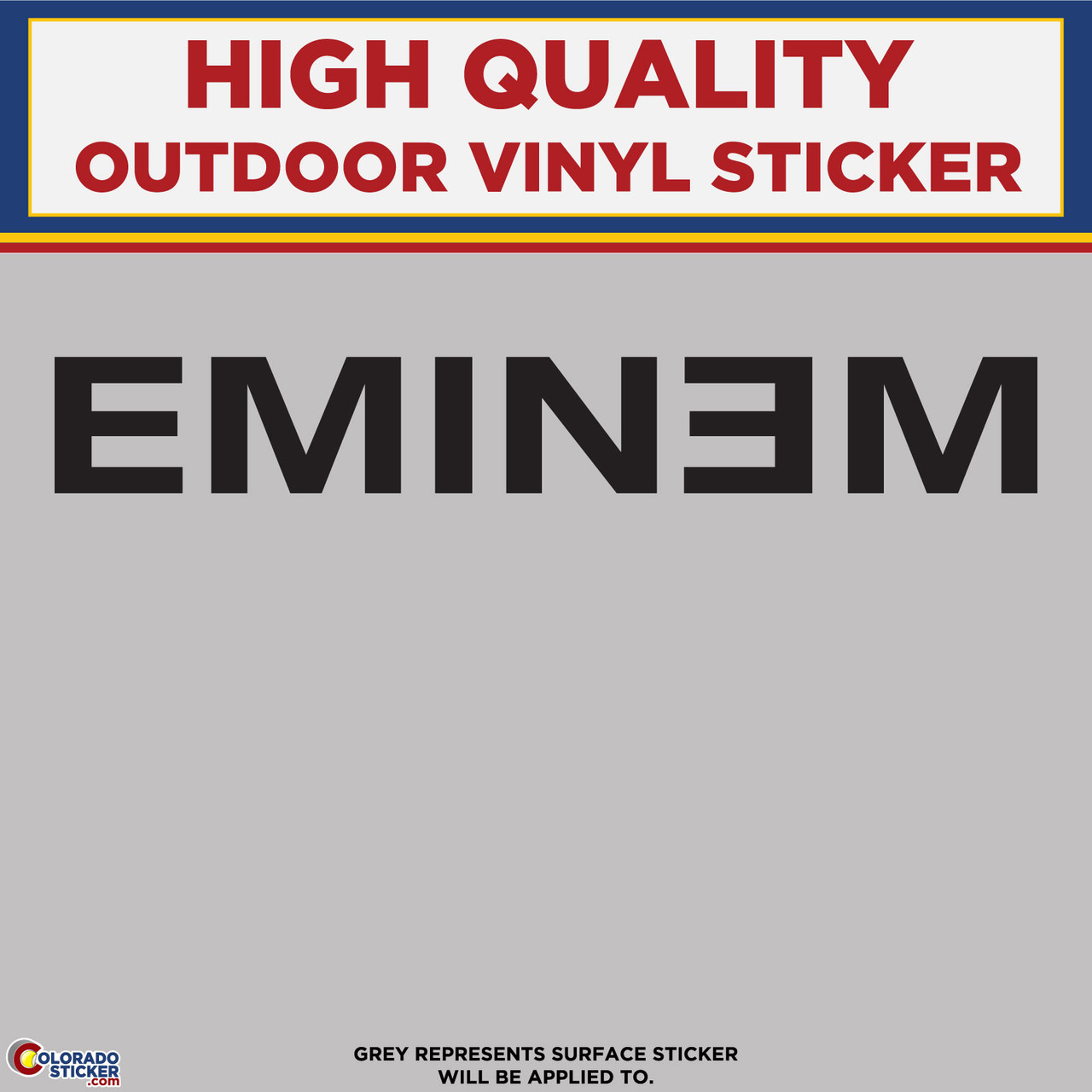 Eminem Die Cut Text, High Quality Vinyl Sticker Decals Perfect for your ...