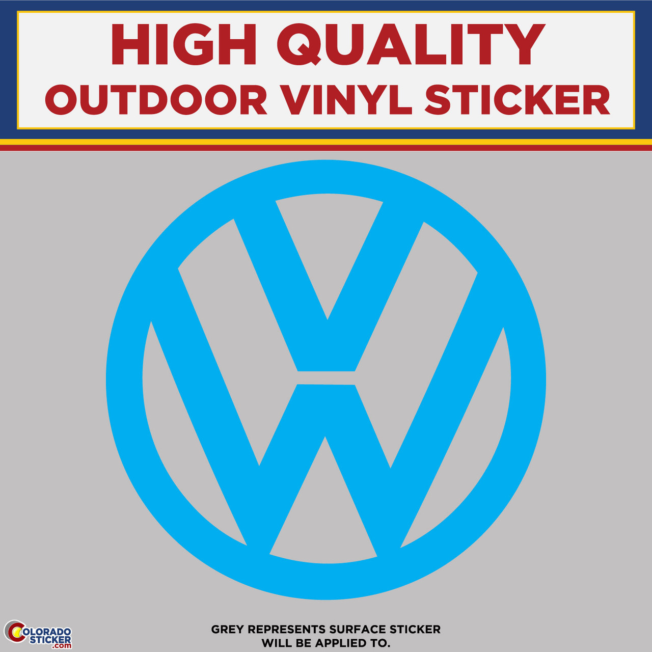 Volkswagen Logo Die Cut High Quality Vinyl Stickers